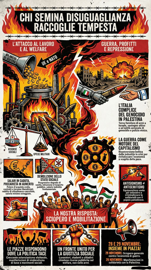 CHI SEMINA DISUGUAGLIANZA RACCOGLIE TEMPESTA - CUB